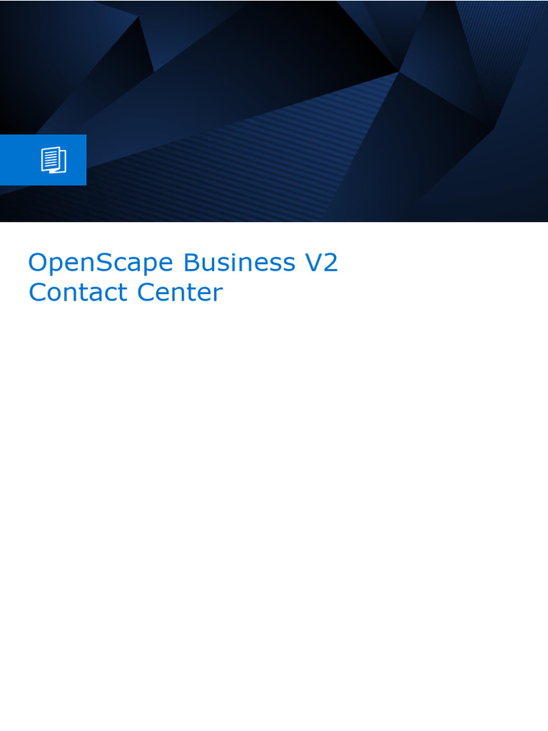 OpenScape Business Contact Center Whitepaper en | PDF | Call Centre ...
