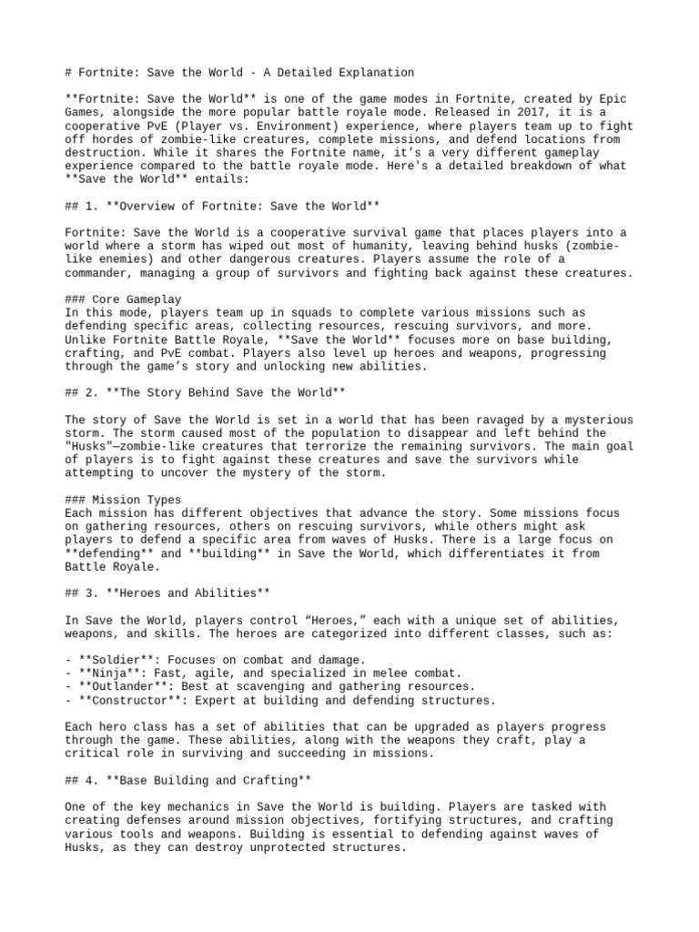 STW Complete Guide | PDF | Gaming | Video Game Design