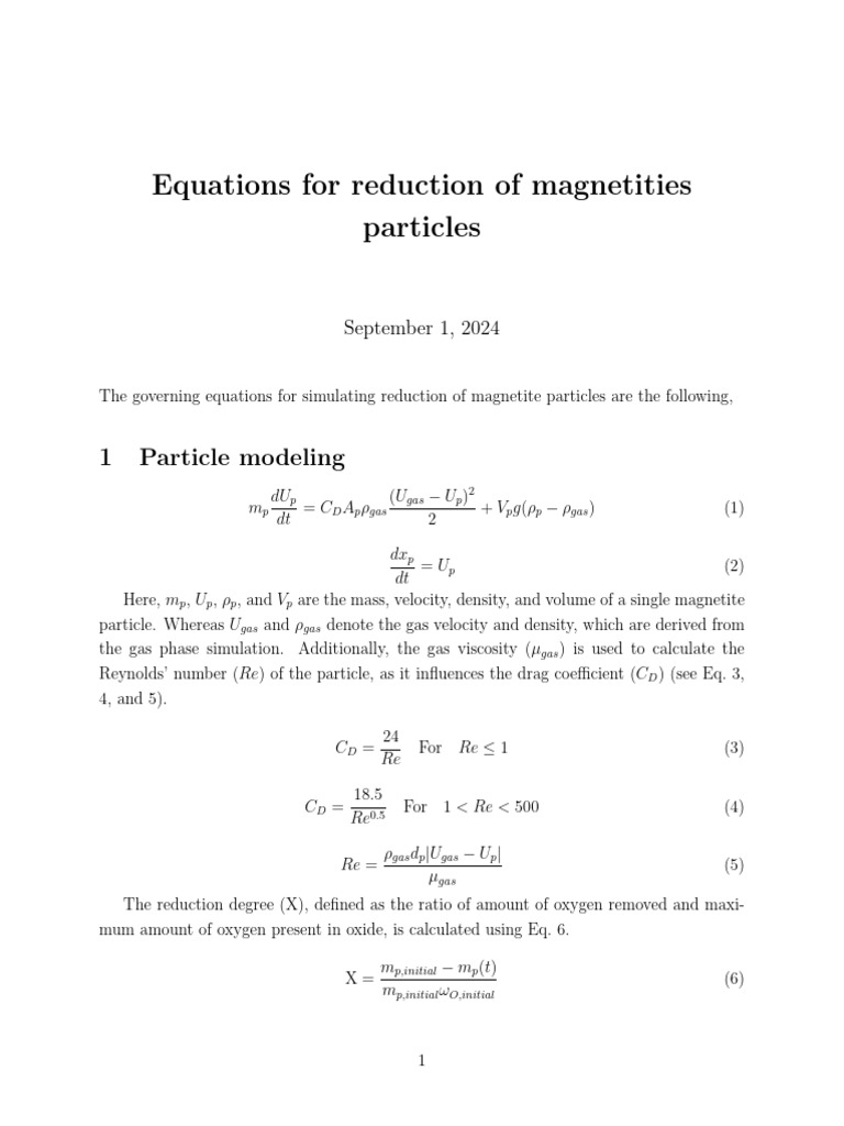 Equations For Iron Combustion | PDF | Gases | Liquids