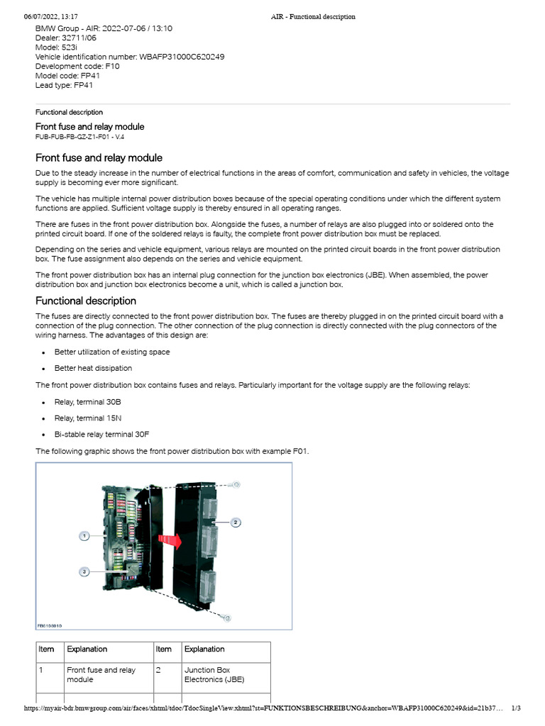 F10 Fuse and Relay Module | PDF | Fuse (Electrical) | Electrical Connector