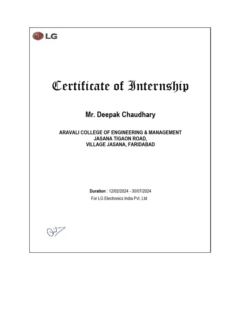 Deepak Chaudhary TrainingCompletionletter | PDF