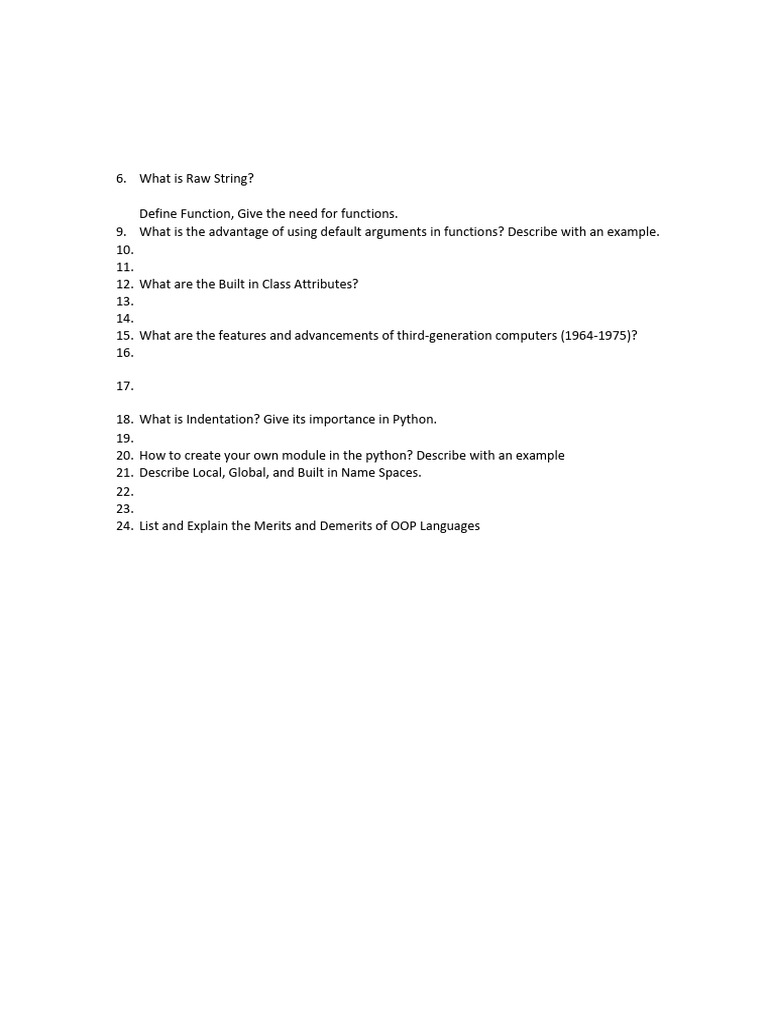 Imp Questions PPS | PDF
