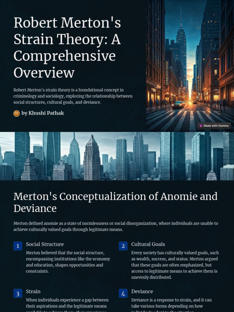 Robert-Mertons-Strain-Theory-A-Comprehensive-Overview | PDF | Deviance ...
