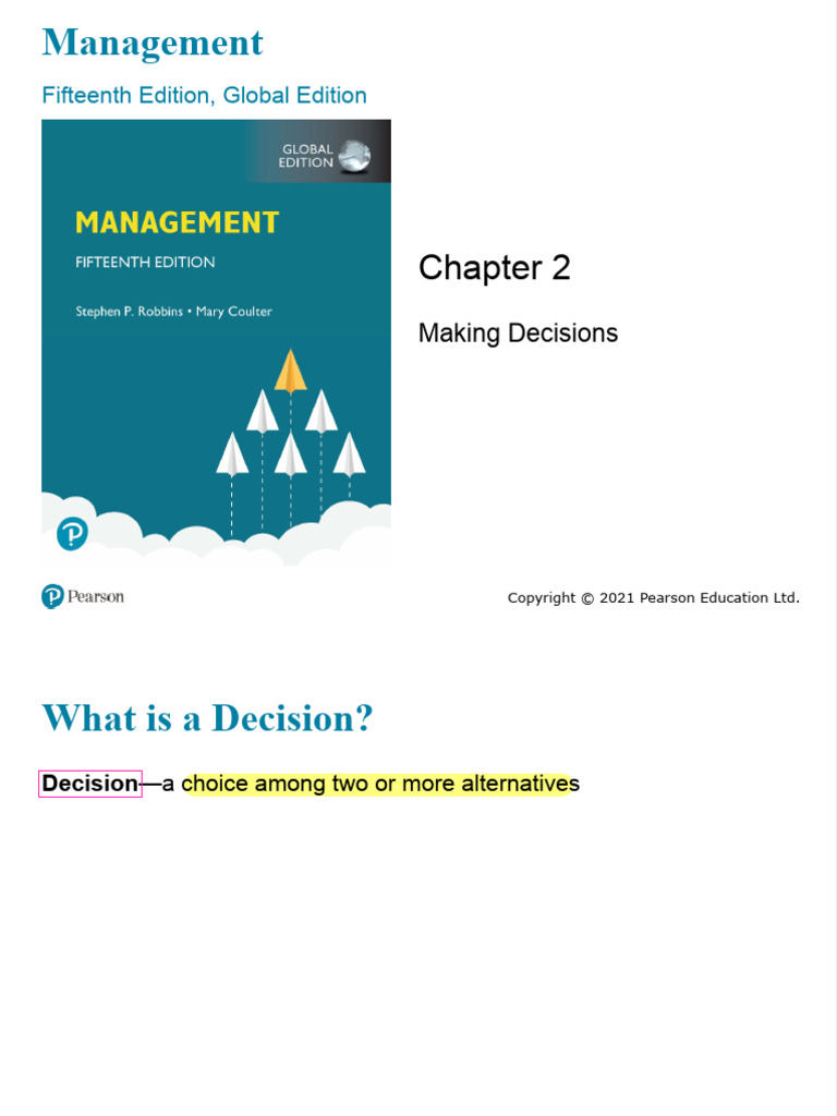Chpater 2, Decision Making | PDF | Decision Making | Rationality