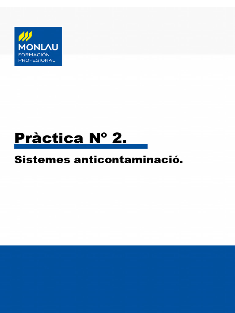Descripció activitat P2 pràctica sistemes anticontaminanció M2 UF3 taller (1) | PDF