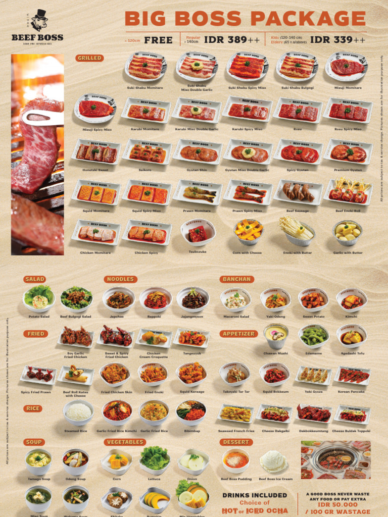 Big Boss Package Menu | PDF | Soup | Foods