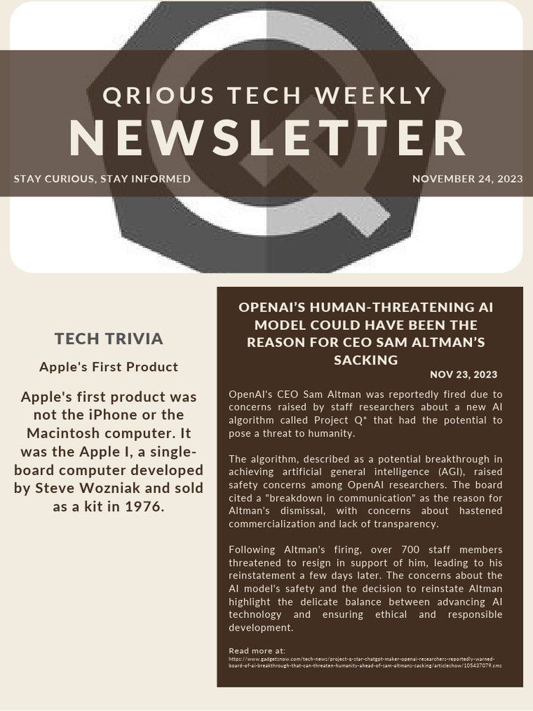 Qrious Tech Newsletter | PDF | Initial Public Offering | Artificial ...
