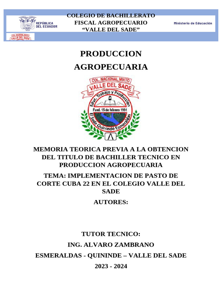 Portada de Proyectos 2024 | PDF