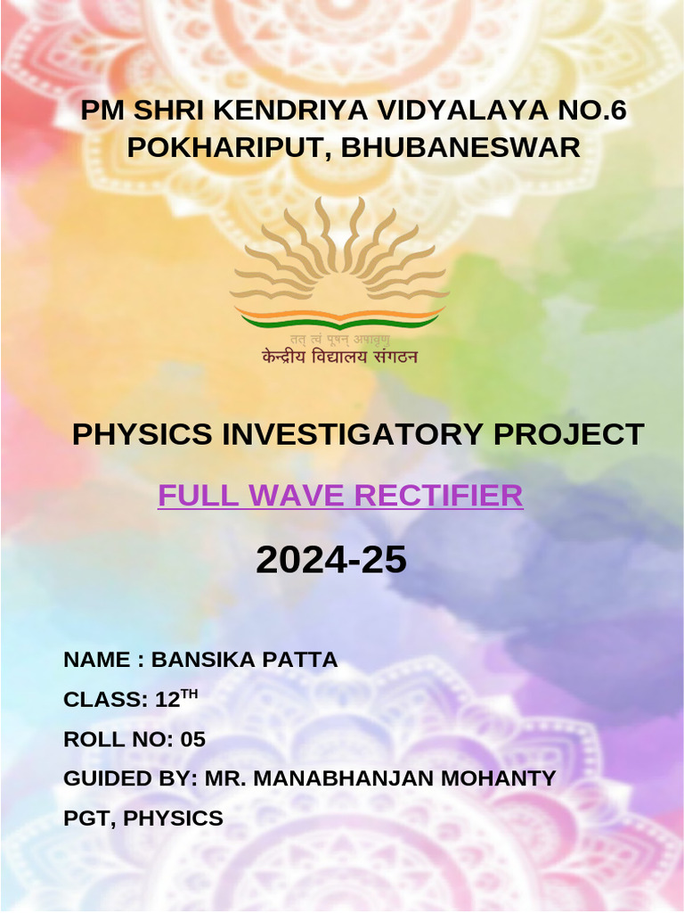 ROSHNI | PDF | Rectifier | Diode