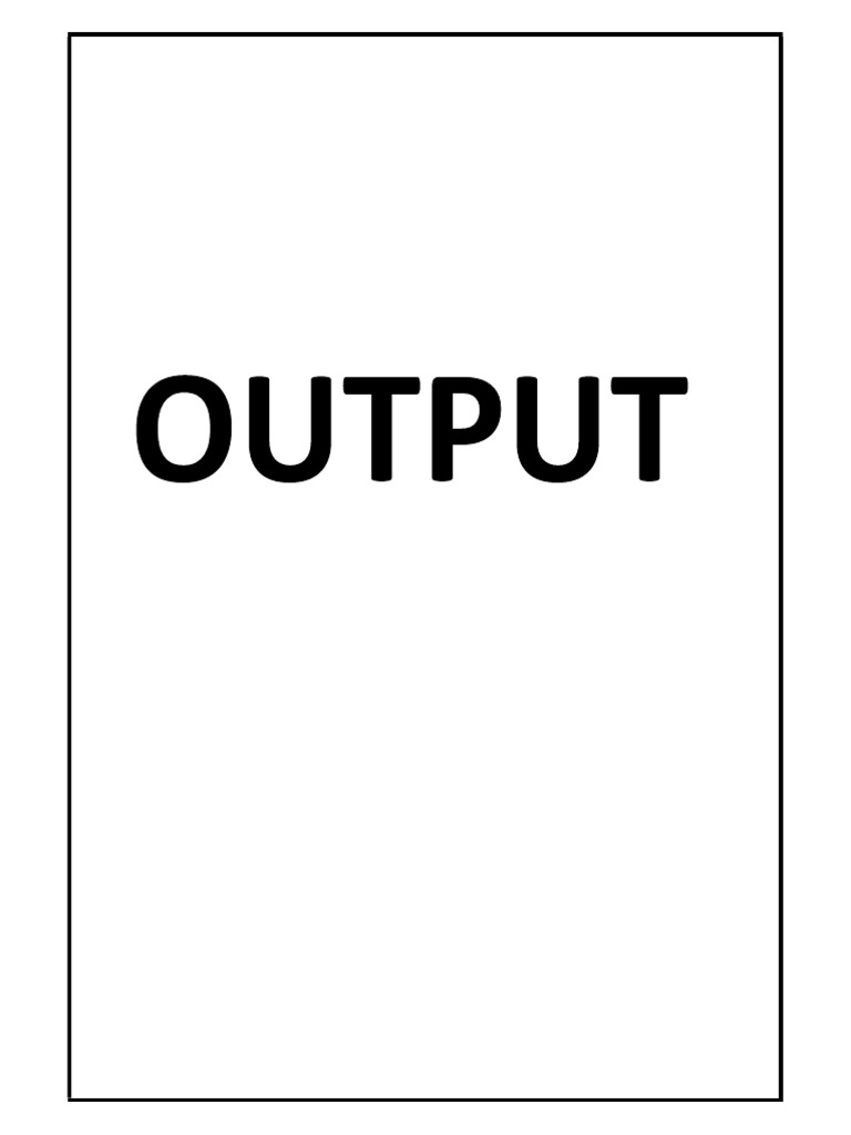 Output | PDF