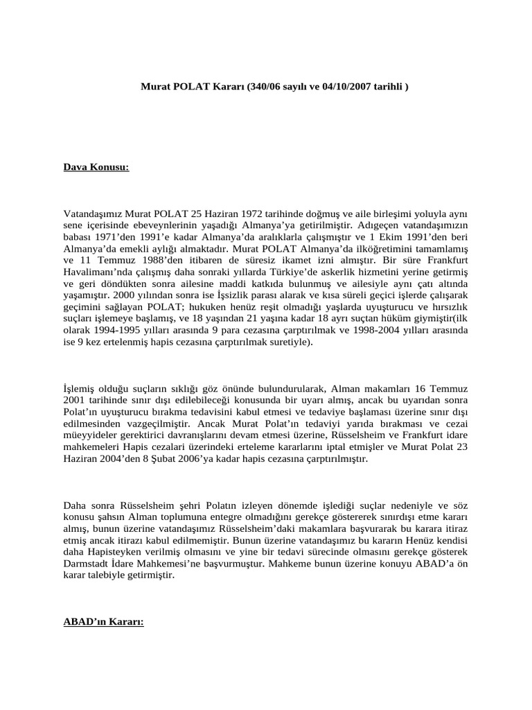 48 Murat Polat Kararı | PDF