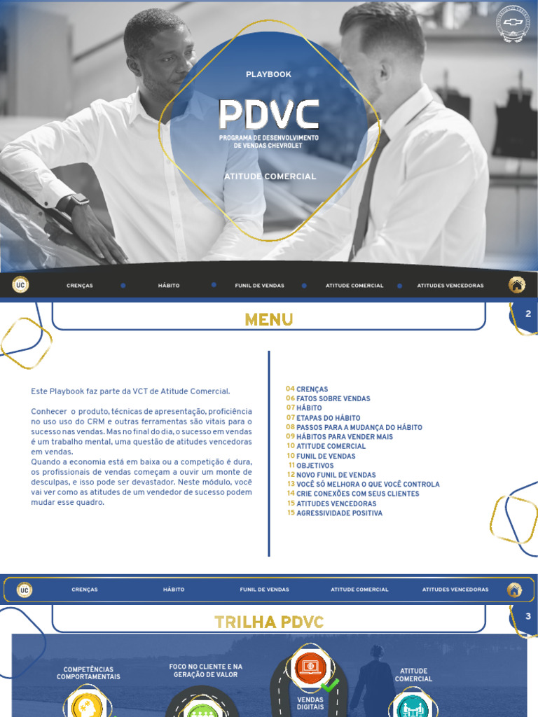 Playbook PDVC Atitude Comercial | PDF | Atitude (Psicologia ...