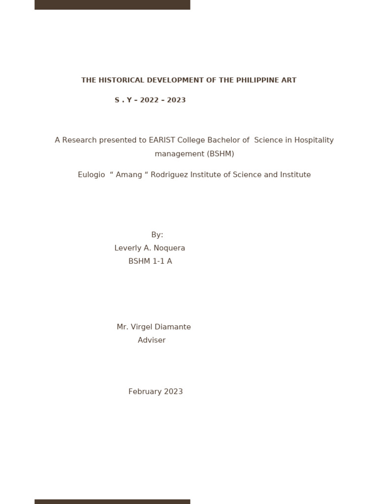 The Historical Development of The Philippines | PDF | Philippines