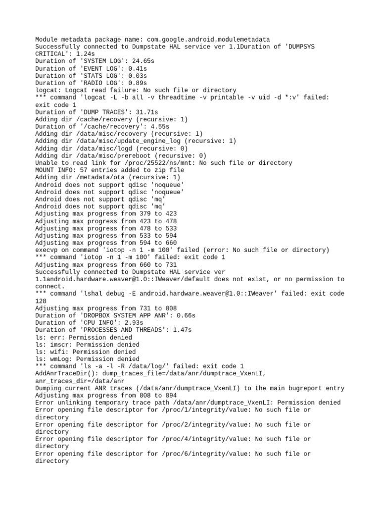 Dumpstate 2024 01 13 10 42 48 Dumpstate - Log 12778 | PDF | System Software | Operating System ...