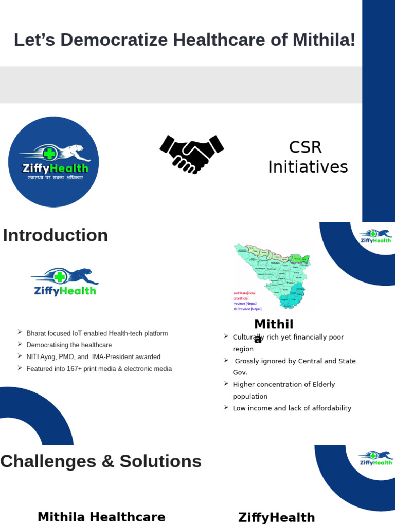 ZiffyHealth - CSR For Mithila | PDF | Preventive Healthcare | Social Programs
