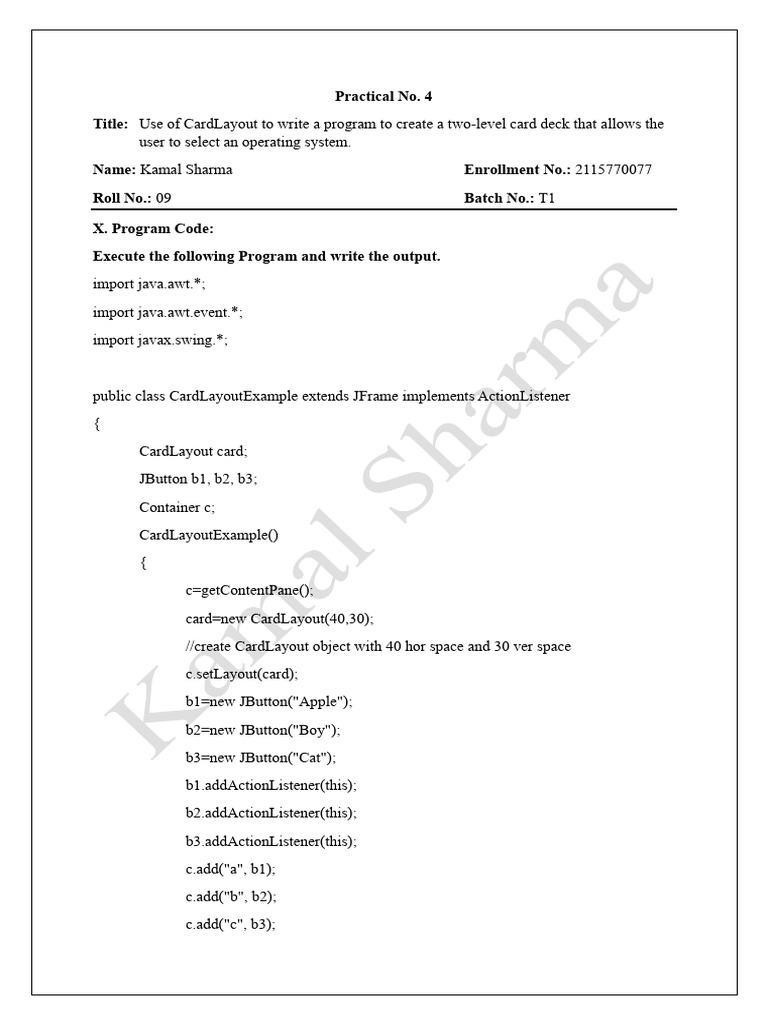 AJP_4 | PDF | Java Platform | Graphical User Interfaces AJP_4 | PDF | Java Platform | Graphical User Interfaces