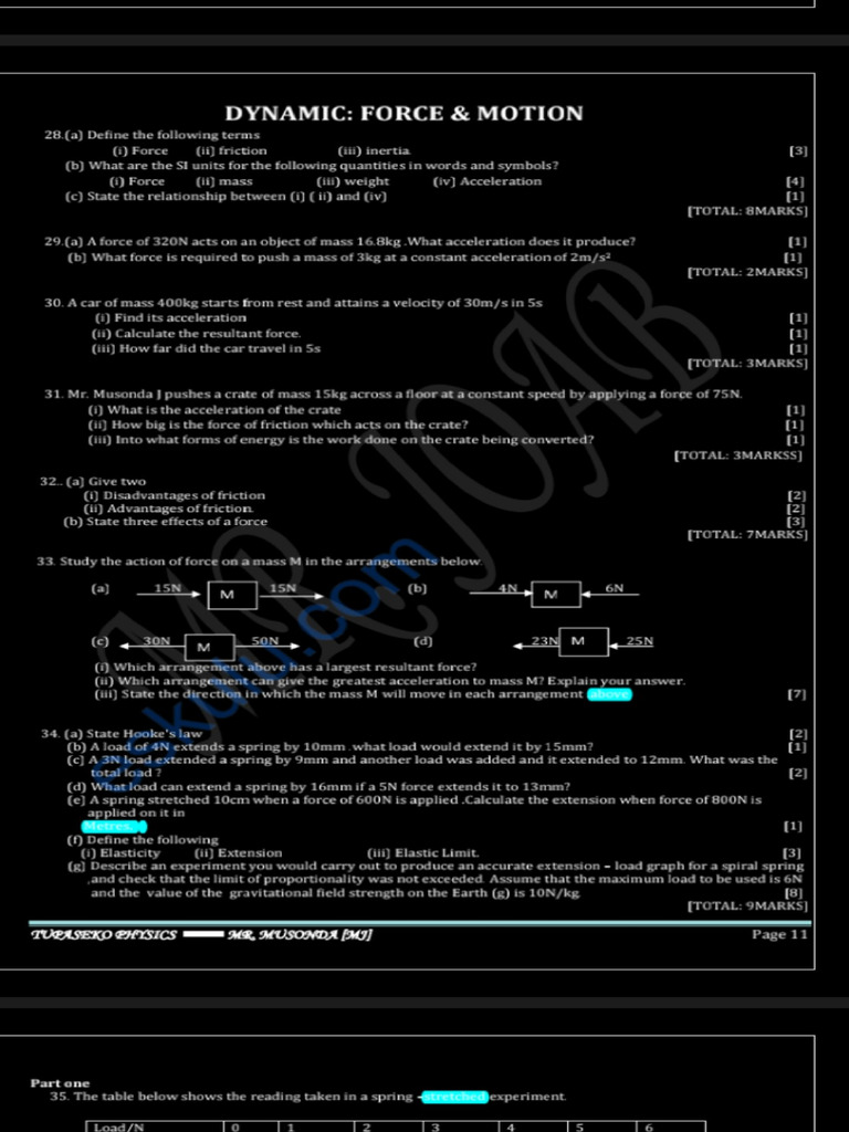 force and motion | PDF