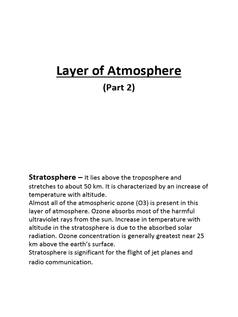 Layer of Atmosphere 2 | PDF