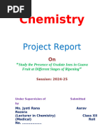 Class 12th Chemistry Project On Investigatory Test On Guava | PDF ...
