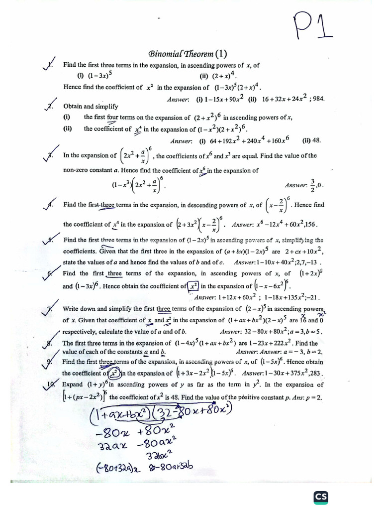 Binomial Expansions | PDF