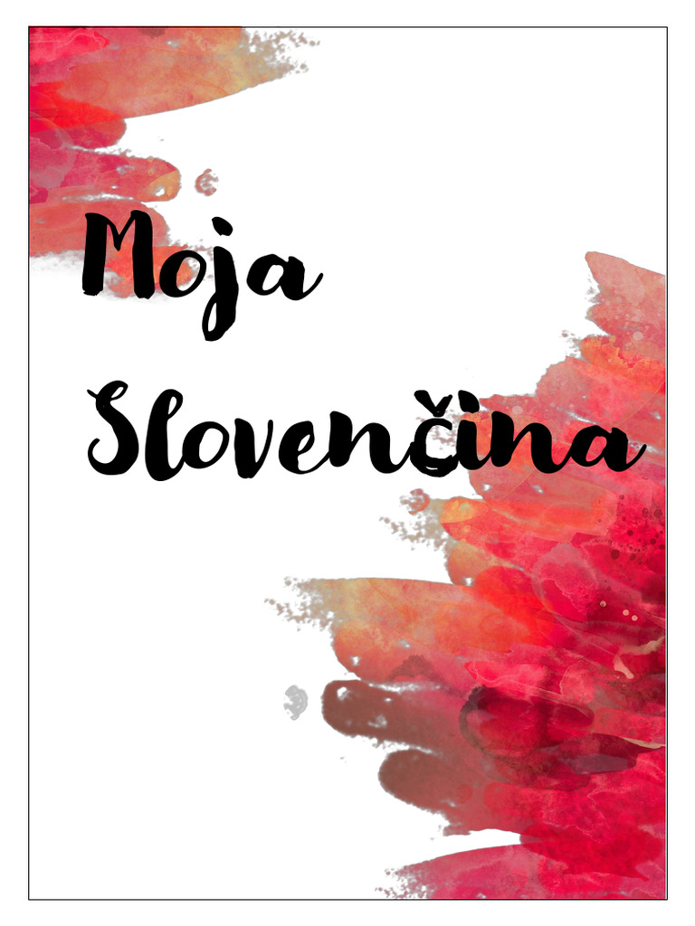 Moja Slovenčina1 | PDF