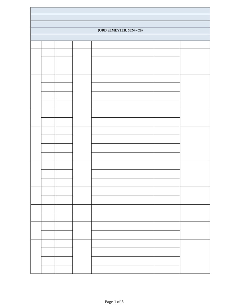 CSE Exam Seating Plan 2024-25 | PDF | Engineering | Career And Technical Education