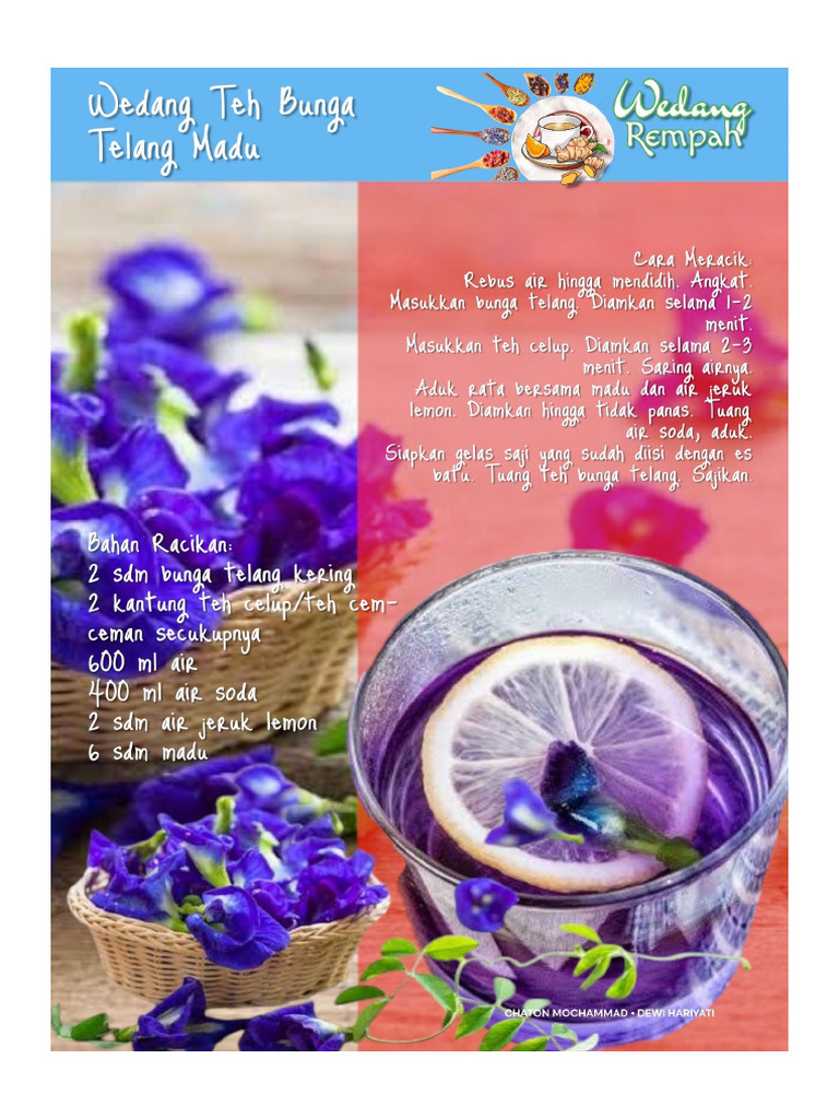 Wedang Bunga Telang | PDF