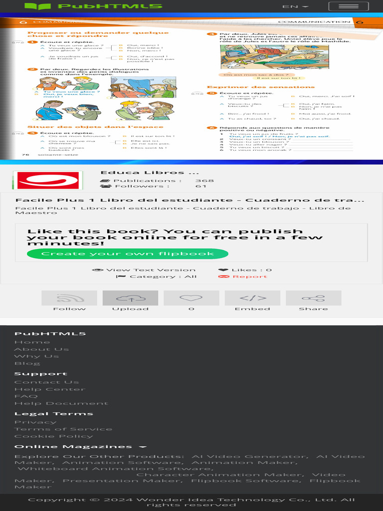 Facile Plus 1 Libro Del Estudiante - Cuaderno de Trabajo - Libro de ...