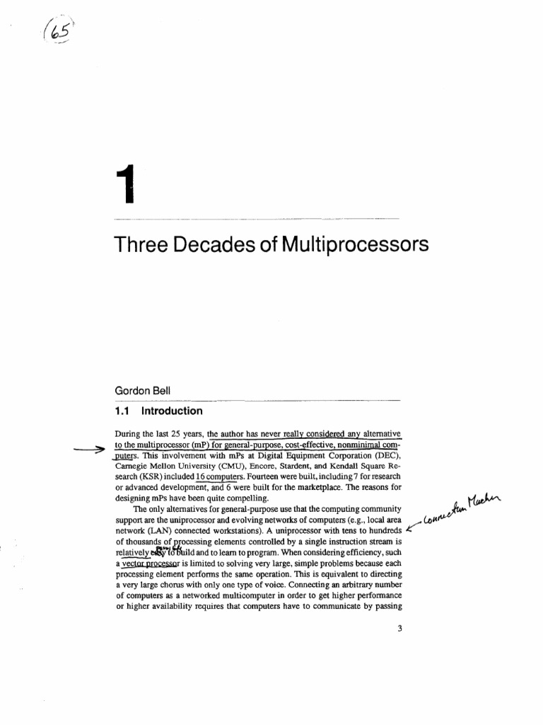 Three Decades of Multiprocessors: Gordon Bell | PDF | Parallel ...