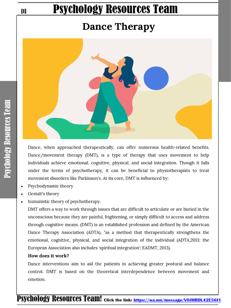 Dance Therapy | PDF | Psychotherapy | Psychology