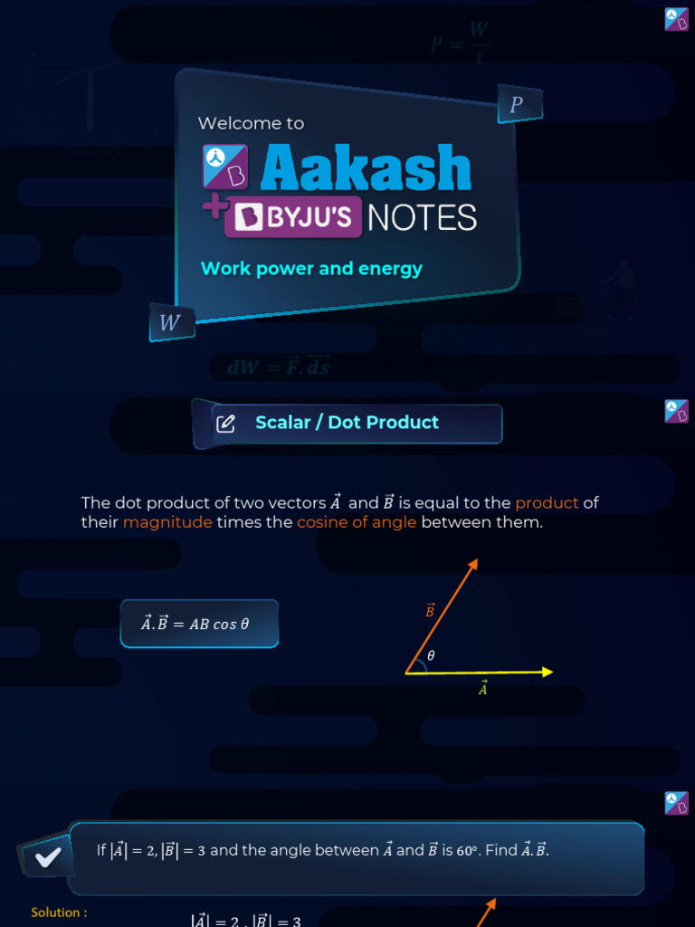 Work, Power and Energy | PDF | Force | Euclidean Vector