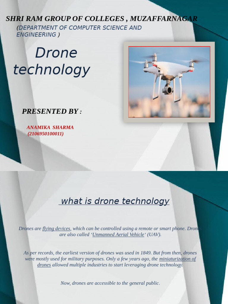 Drone Technology | PDF