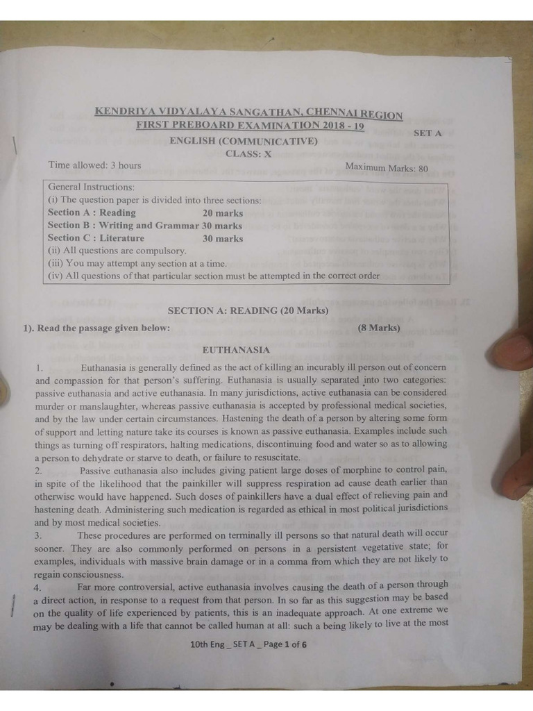 EnGlIsH SaMpLe PaPeR PDF | PDF