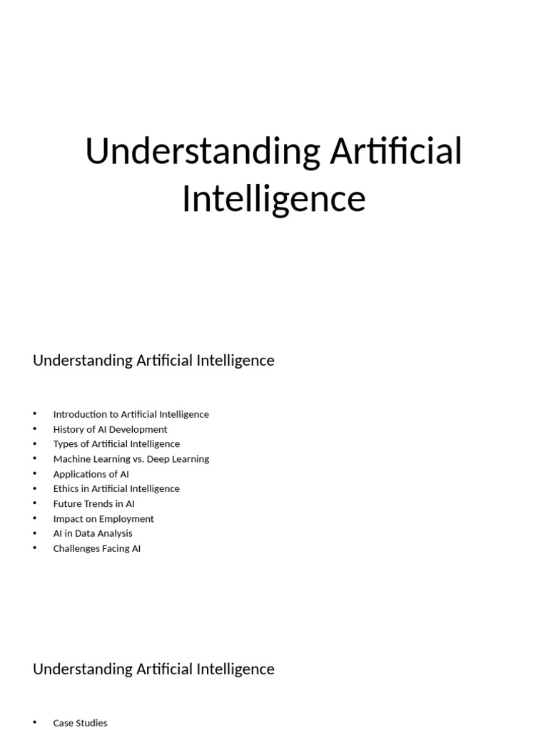 Understanding Artificial Intelligence | PDF | Artificial Intelligence | Intelligence (AI ...