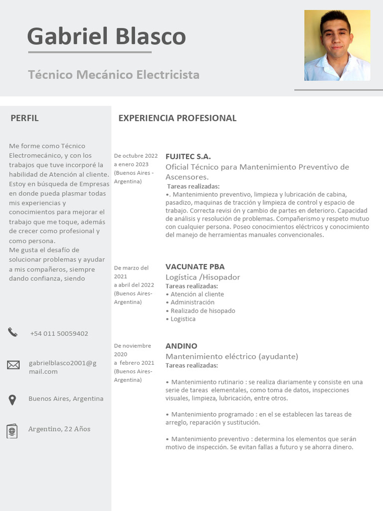 CV Gabriel Blasco 2024 | PDF