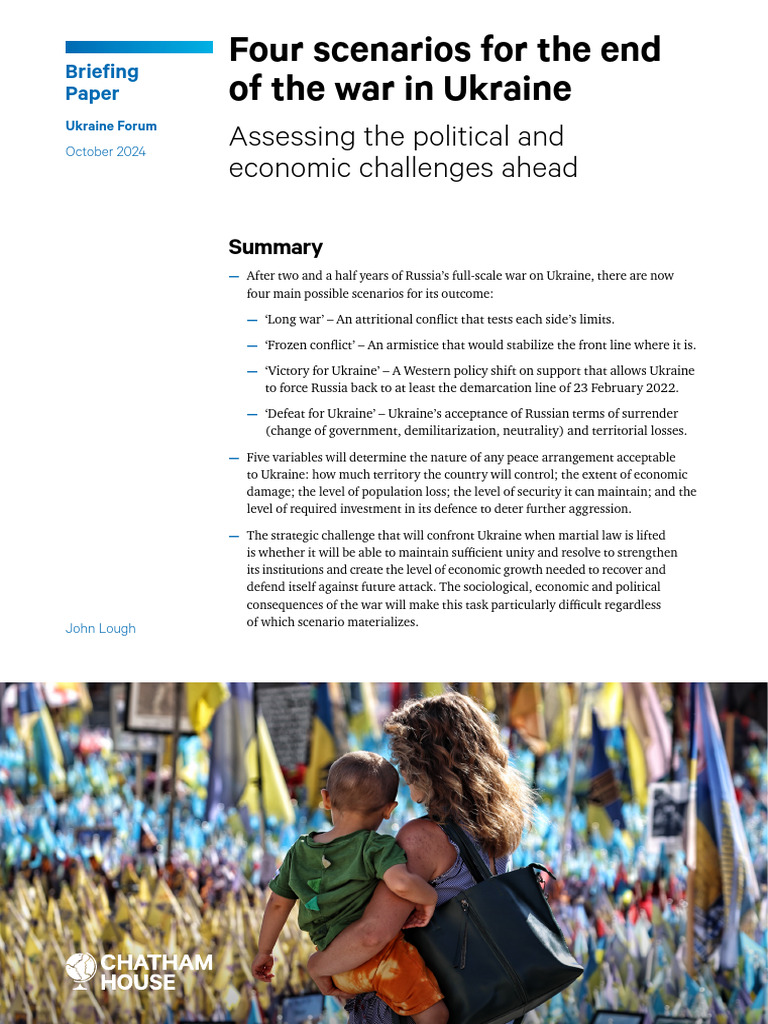 2024 10 16 Scenarios End War Ukraine Lough | PDF | Ukraine | Russia