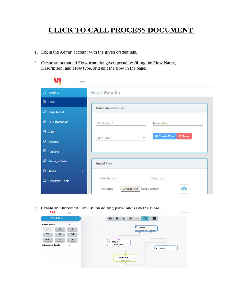 Click To Call Process Document | PDF
