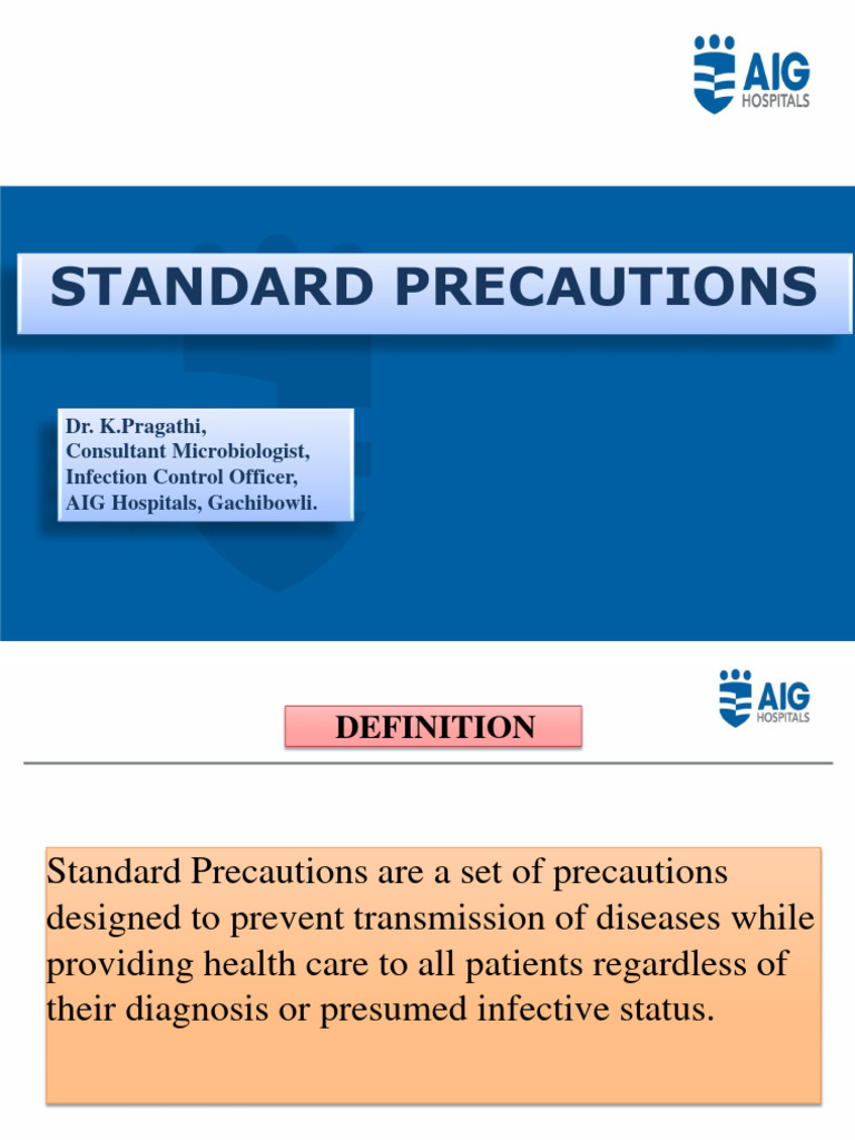 Understanding Standard Precautions in Healthcare | PDF | Hand Washing ...