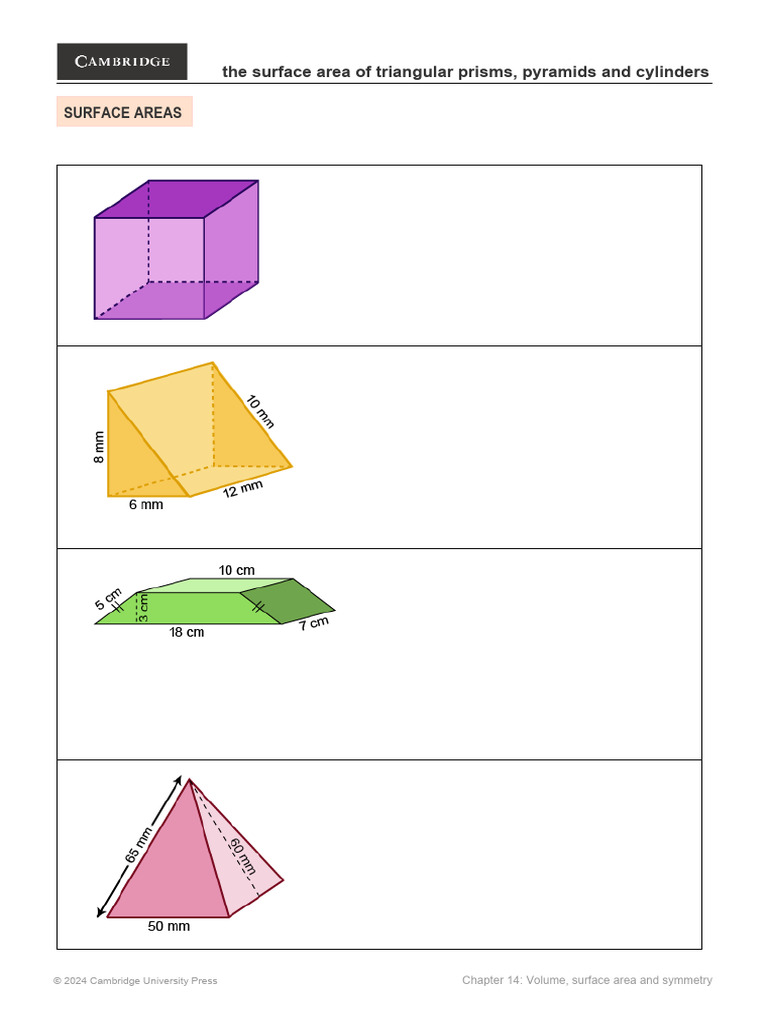 Surface Areas | PDF