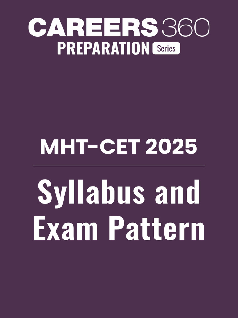 MHT CET 2025 Syllabus & Exam Pattern - 1734362363671 | PDF | Chemistry ...