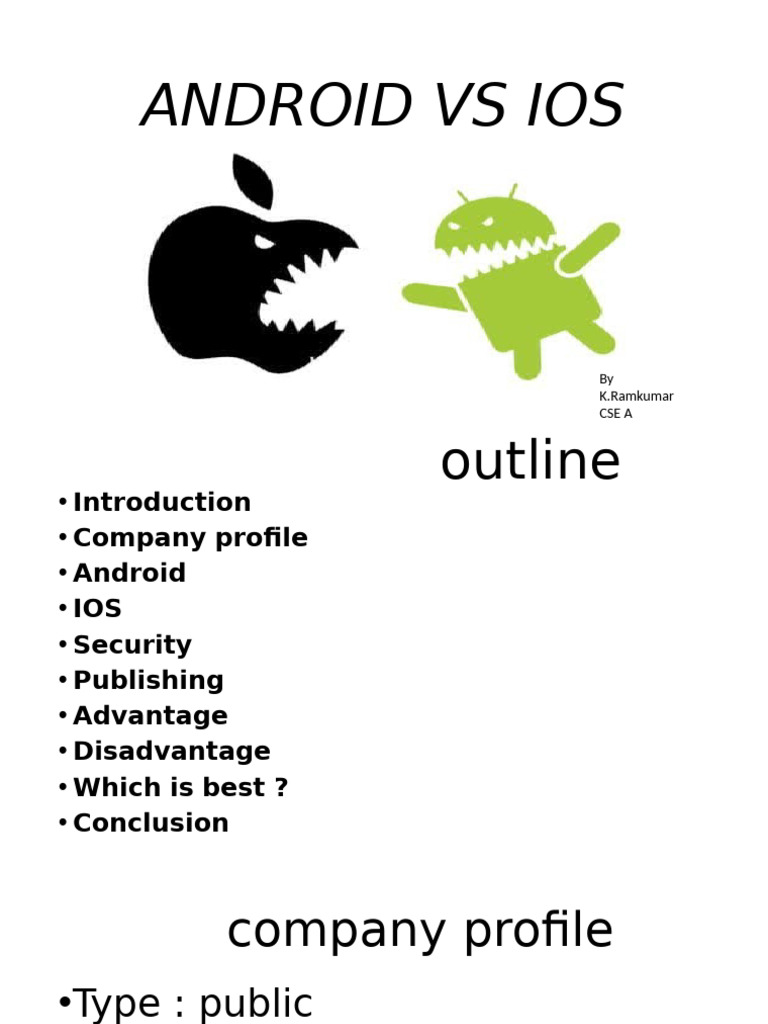 Android vs iOS: Features & Comparison | PDF