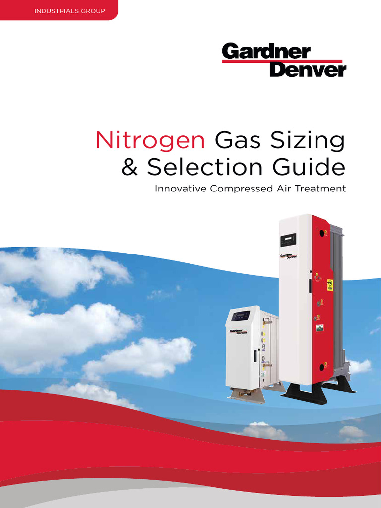 GD-NITROGEN-GENERATOR-SIZING-SELECTION-CHART | PDF | Argon | Gases