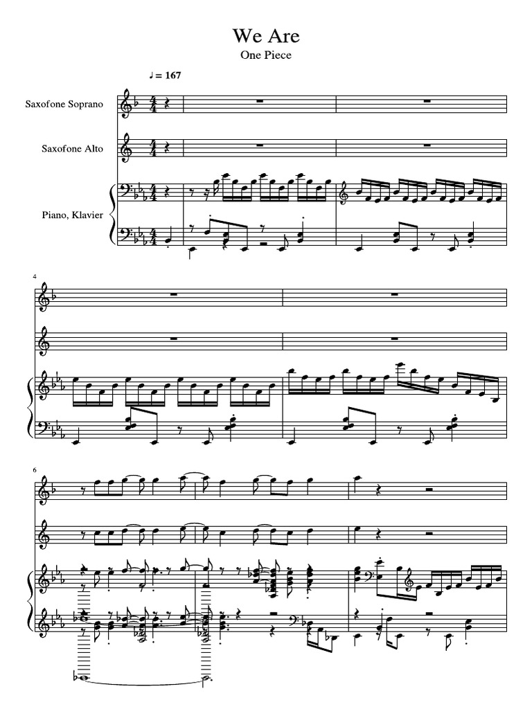 We Are - One Piece Opening | PDF