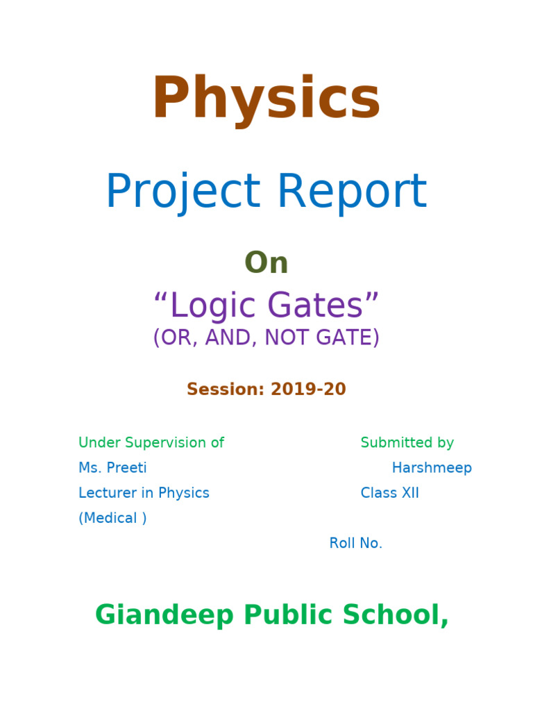 Logic Gates | PDF | Logic Gate | Boolean Algebra