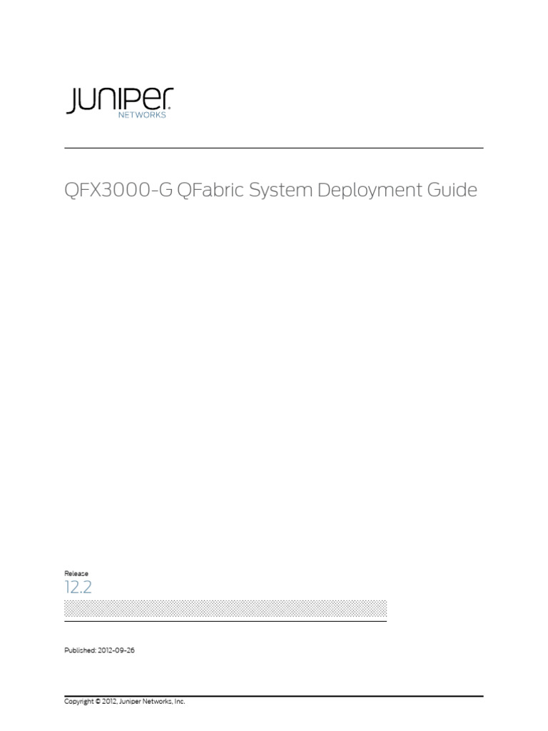 Qfabric Deployment | PDF | Computer Networking | Computing