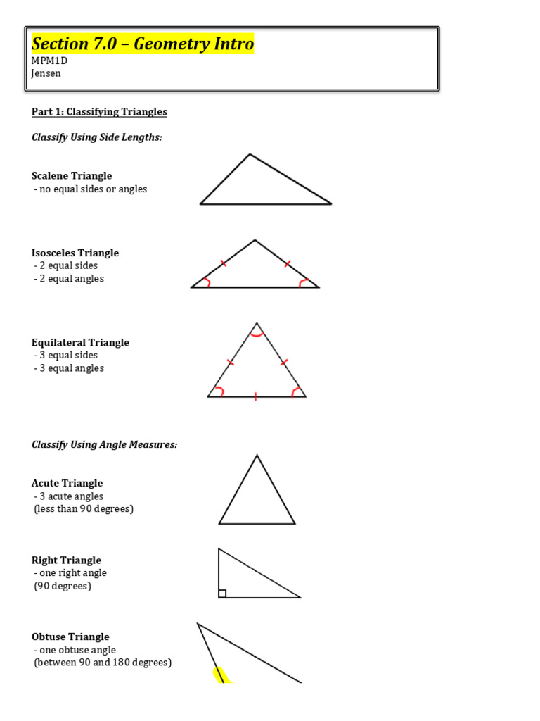 Intro+Lesson+blank | PDF | Triangle | Classical Geometry
