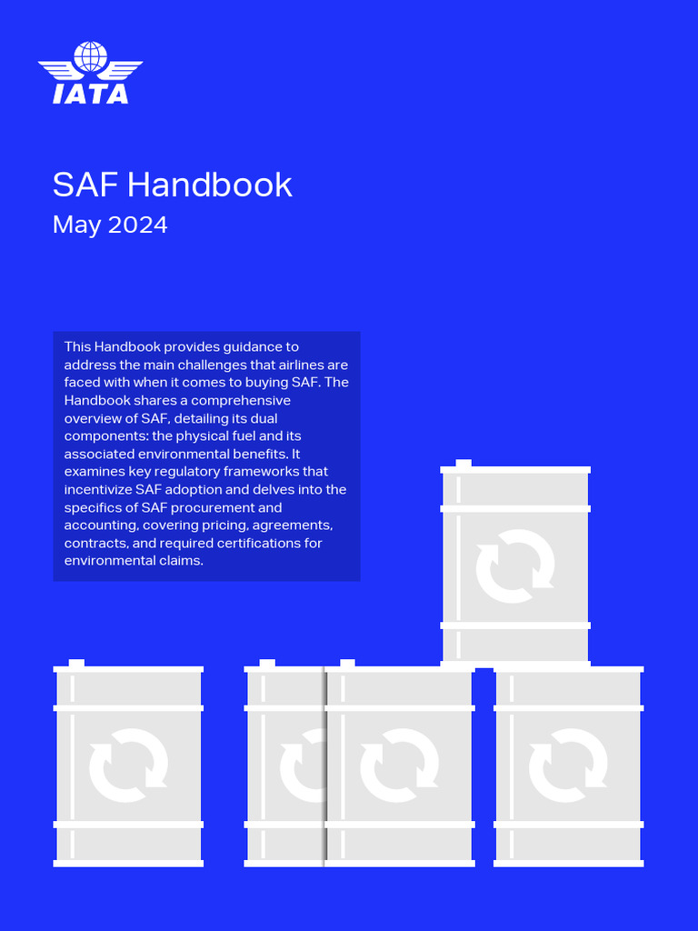 SAF Handbook | PDF | Jet Fuel | Climate Change Mitigation