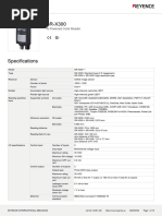 Keyence LM-1100 Data Sheet | PDF | Power Supply | Imaging