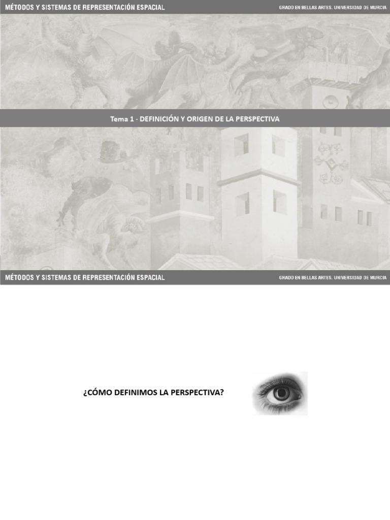 Tema 1-DEFINICIÓN Y ORIGEN DE LA PERSPECTIVA | PDF | Perspectiva ...