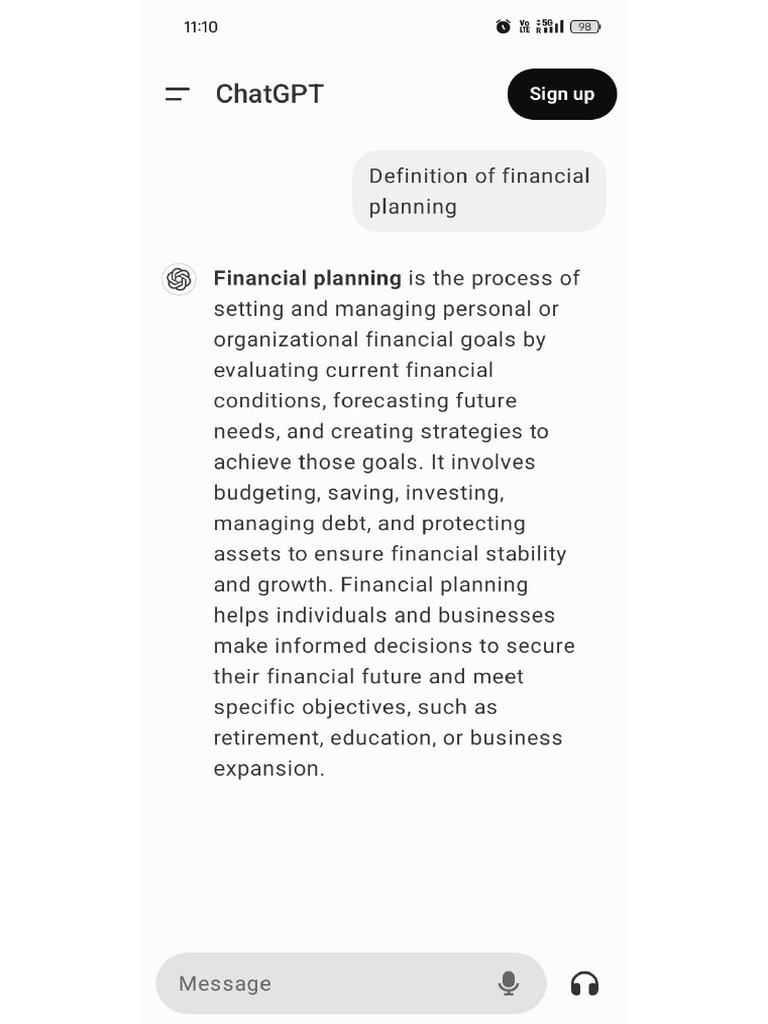 Unit 1 of Financial Planning | PDF